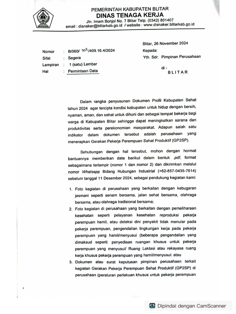 24-Ttd-pendataan Gp2sp (Kks 2024) | PDF