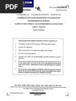 CAPE Env. Science 2023 U2 P2 | PDF