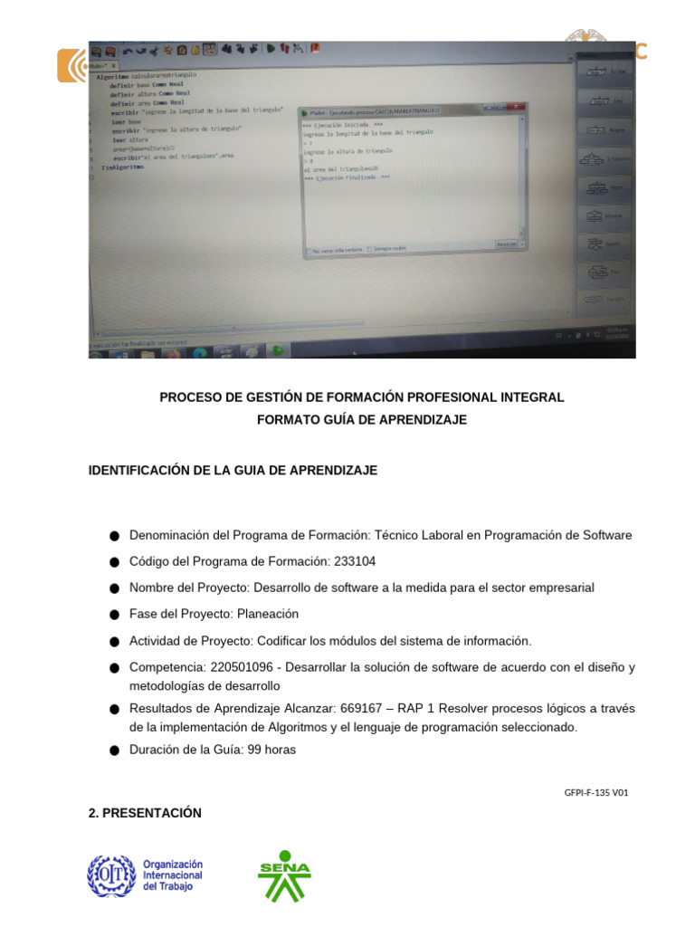 Guia de Repaso de Algoritmos Del Sena | PDF | Algoritmos | Programación de computadoras