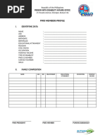 PWD Masterlist Template | PDF
