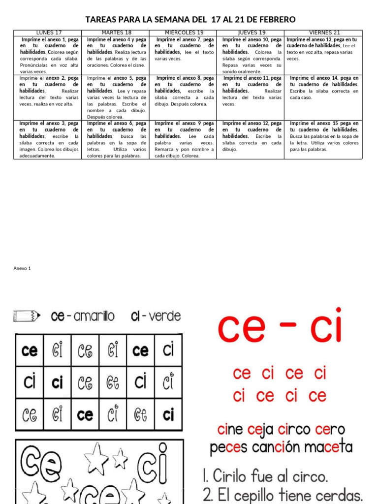 Lecto Escritura 2° B 17 Al 21 de Febrero | PDF | Escritura