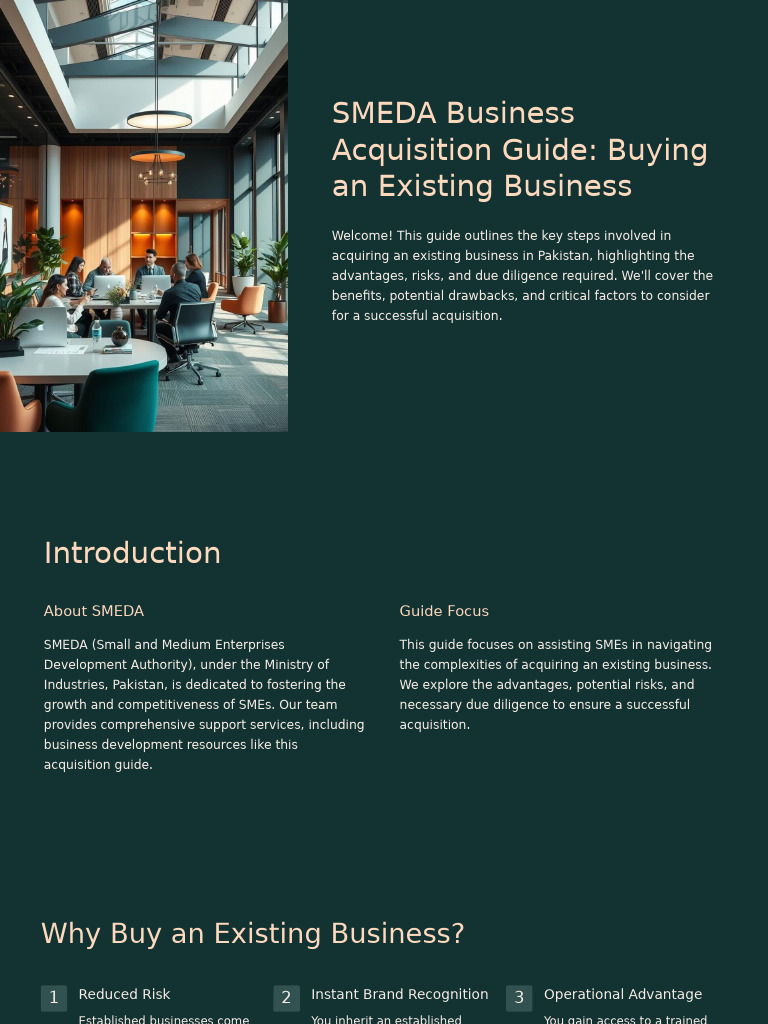 SMEDA Business (Assignment) | PDF | Valuation (Finance) | Mergers And ...
