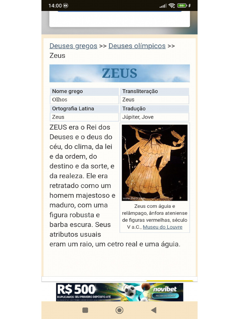 O Deus Zeus PDF | PDF