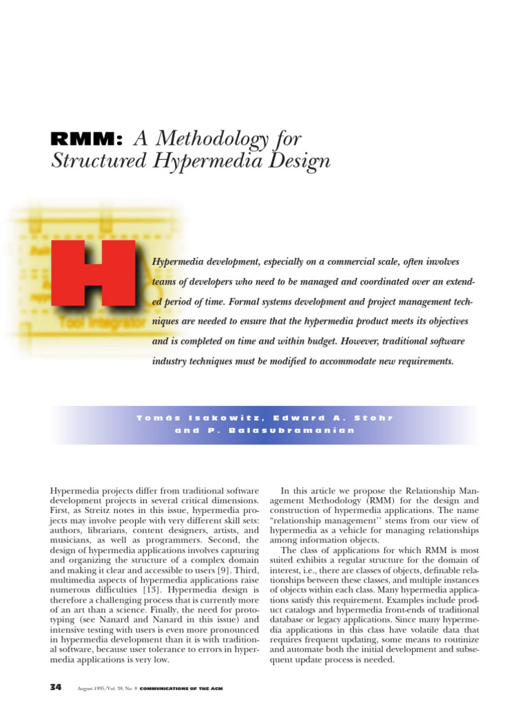 A Methodology for Structured Hypermedia Design | PDF | Databases | Data Model