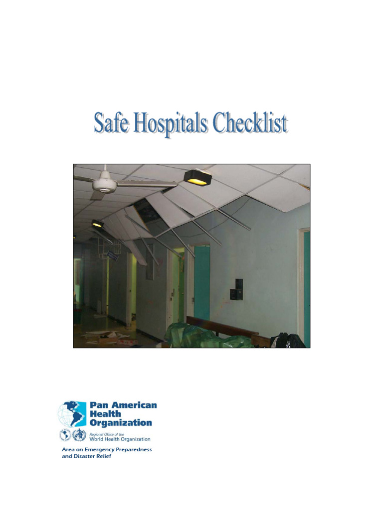 Safe Hospital Checklist | PDF | Volcano | Hazards