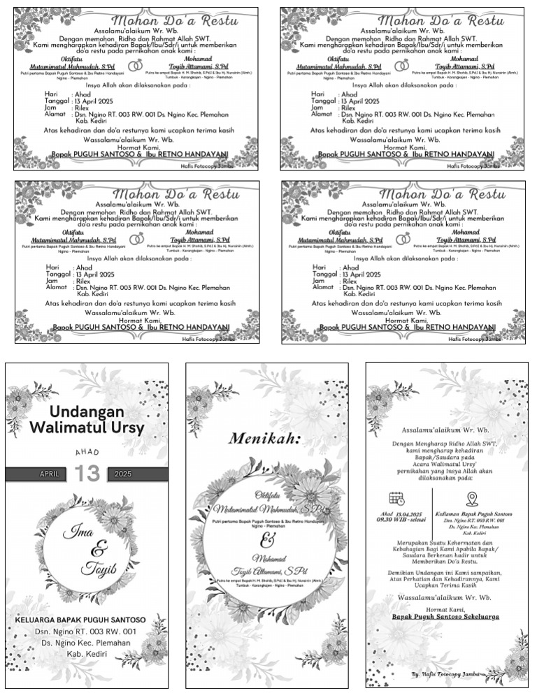 undangan kotak nasi | PDF