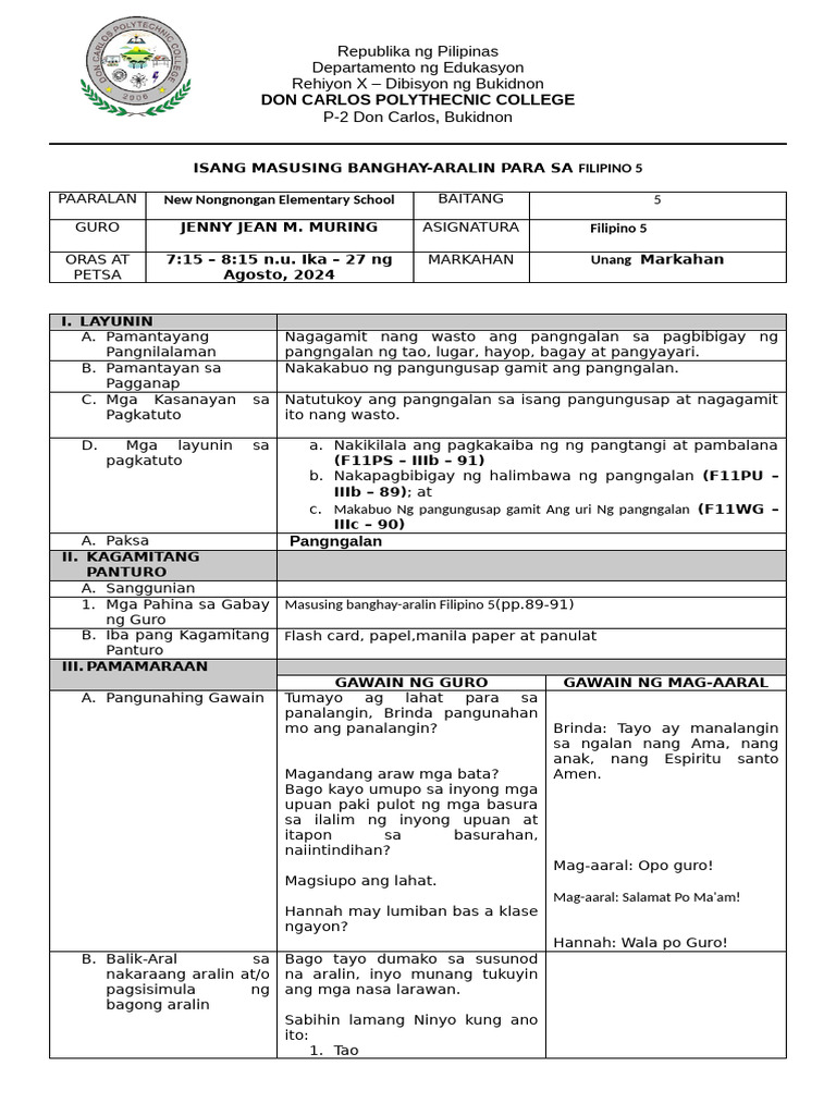 DLP-FORMAT-DEPED Jenny Final | PDF