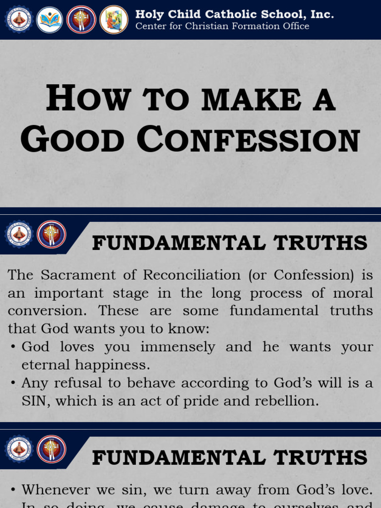 The Sacrament of Reconciliation | PDF | Confession (Religion) | Penance