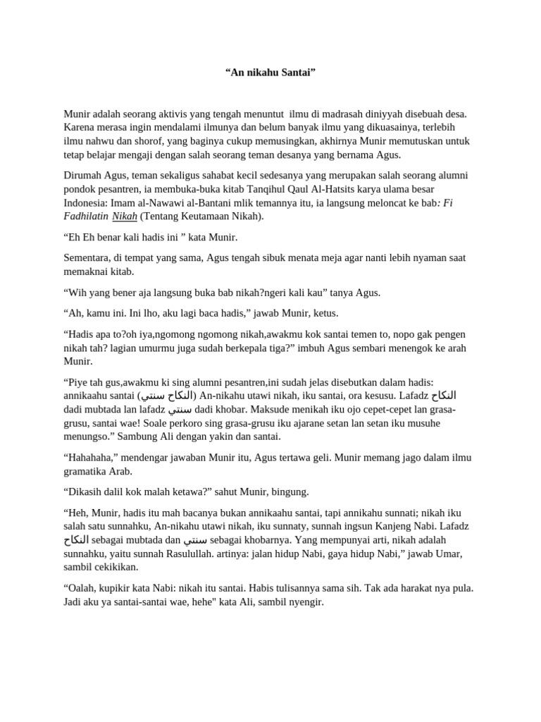 An nikahu Santai | PDF