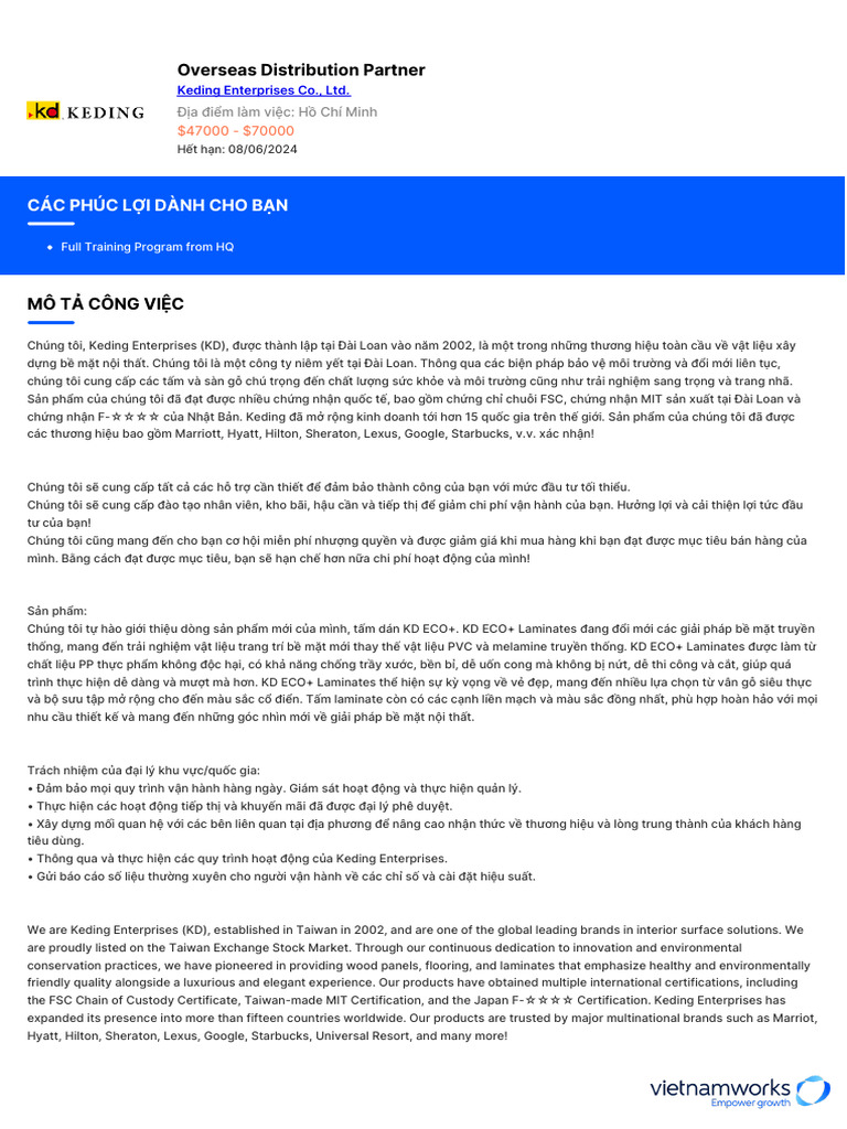 Overseas Distribution Partner | PDF