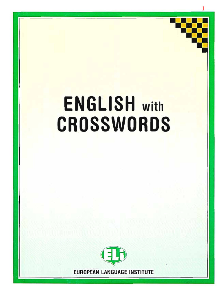English With Crosswords 87 Book 1 | PDF