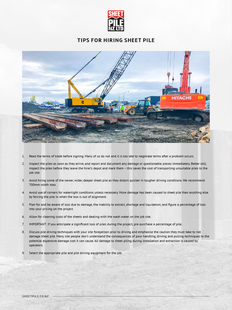 07827-Tips-for-Hiring-Sheet-Pile | PDF
