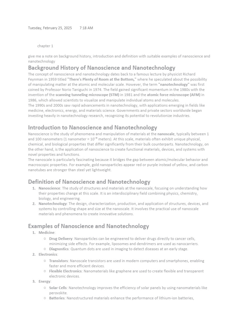 Nanoscience vs. Nanotechnology Explained | PDF | Nanotechnology ...