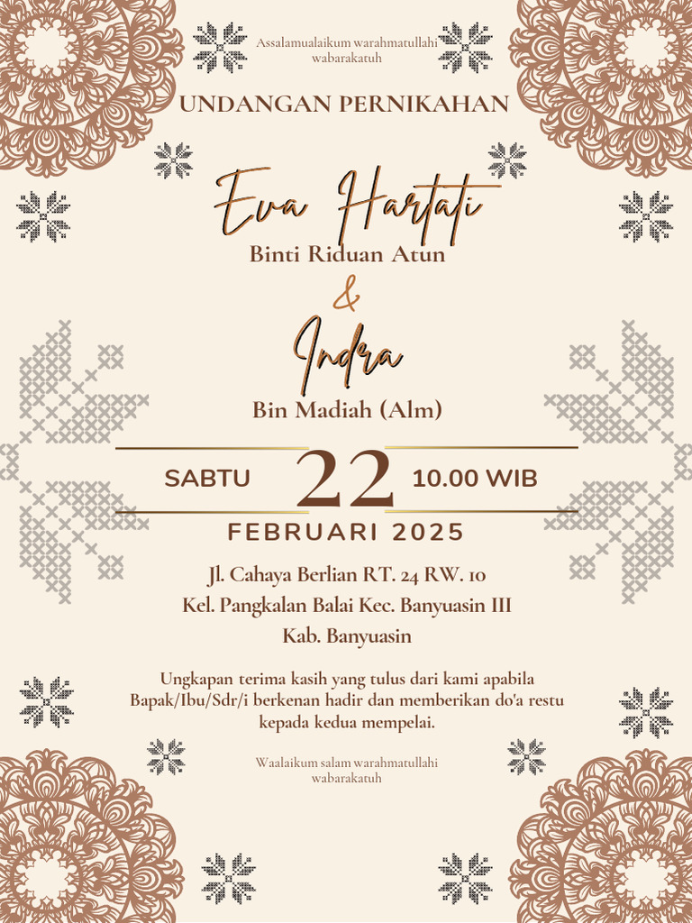 Undangan Cak Eva2 | PDF