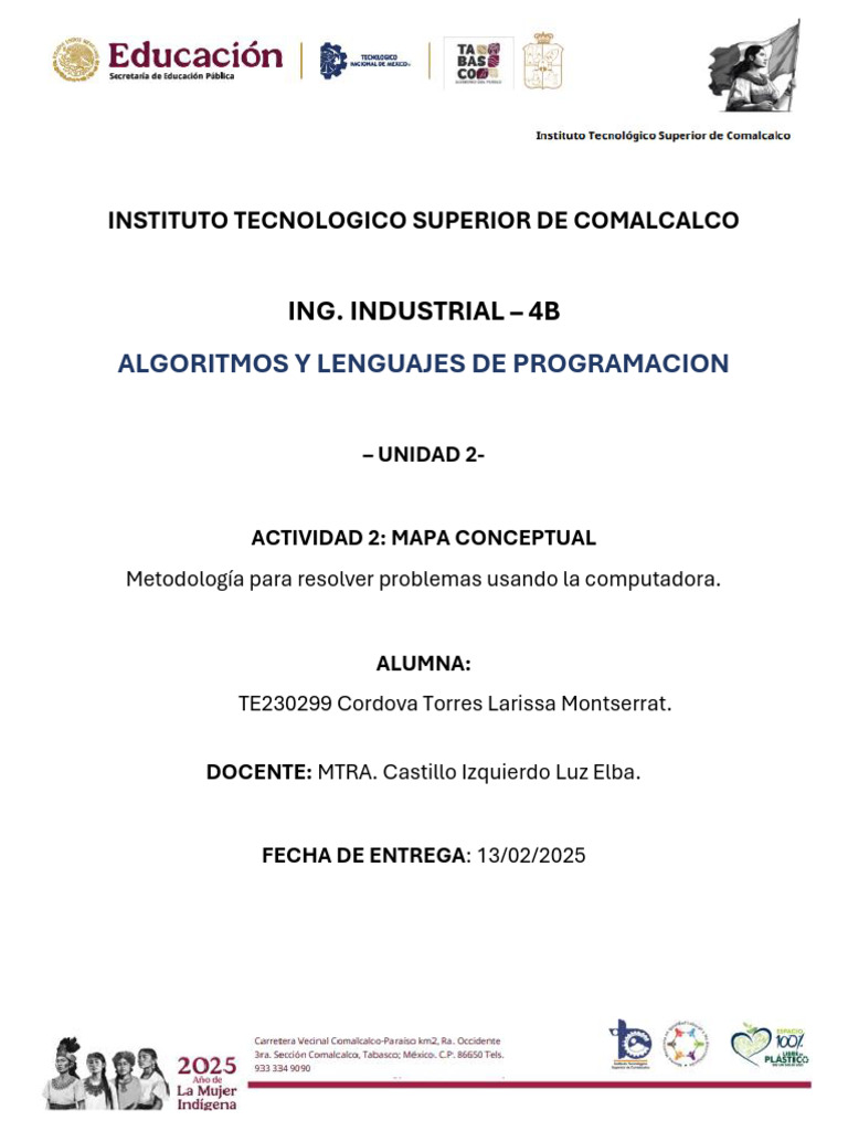 Act2 - T2 (Mapa Conceptual) | PDF | Programa de computadora | Programación