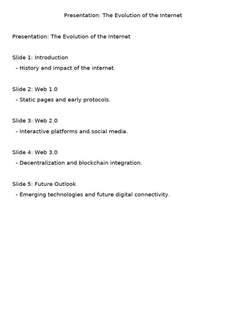 Internet's Evolution & Future | PDF