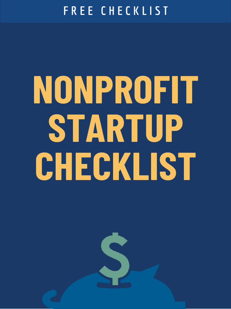 Nonprofit Startup Checklist 2023 | PDF | Employment | Nonprofit Organization