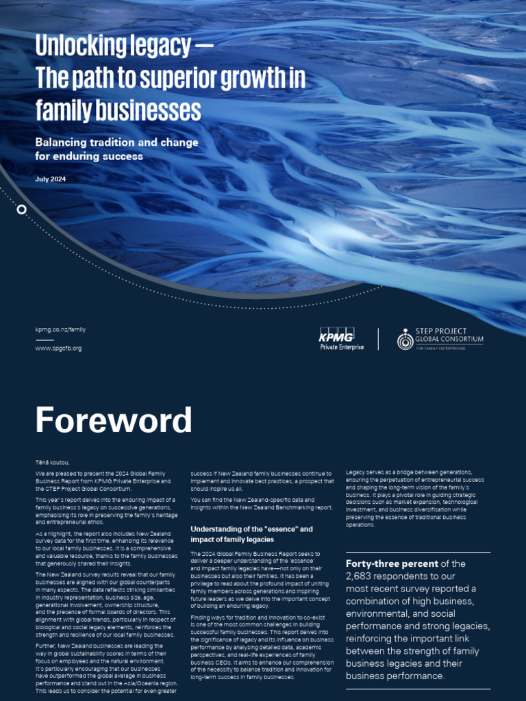 KPMG Global-Family-Business-Report-V4 | PDF | Innovation | Entrepreneurship