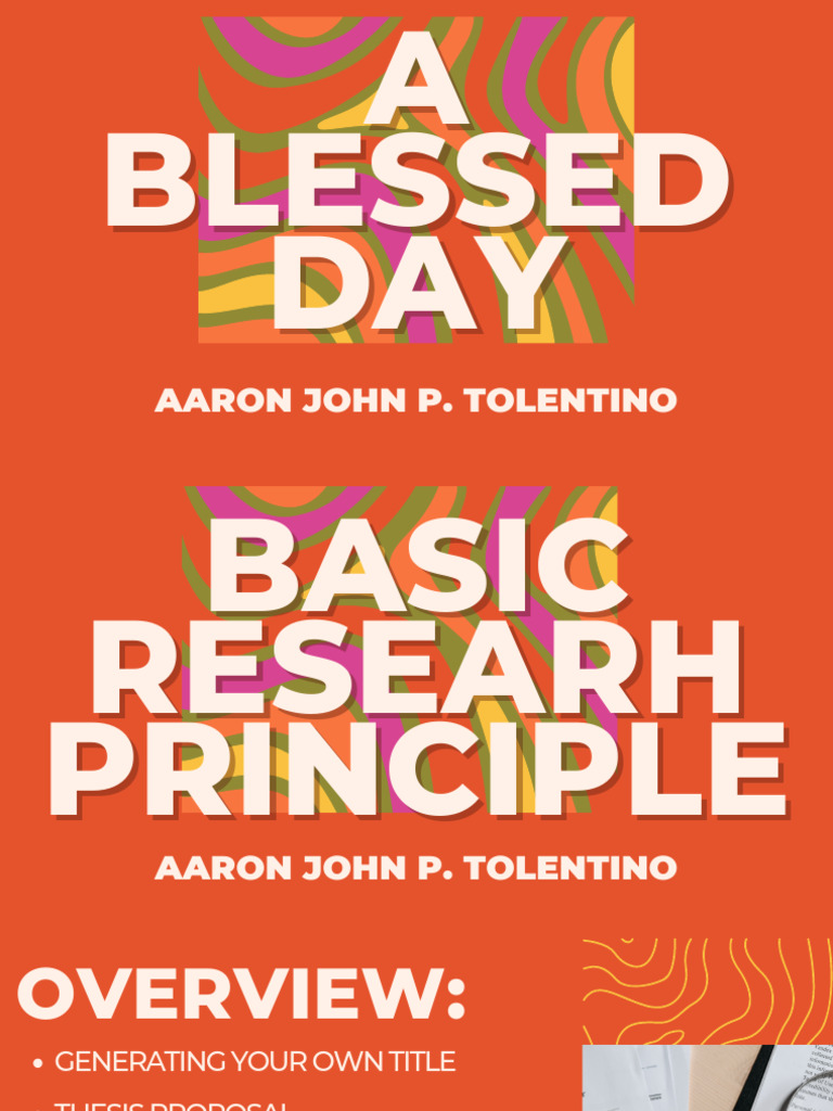 Basic Research Principles | PDF | Sampling (Statistics) | Hypothesis