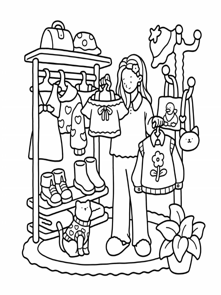 Free 2 Girl Moments Coloring Pages | PDF