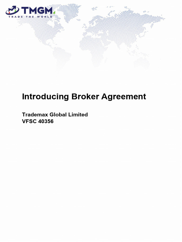 Trademax Introducing Broker Agreement | PDF | Indemnity | Confidentiality