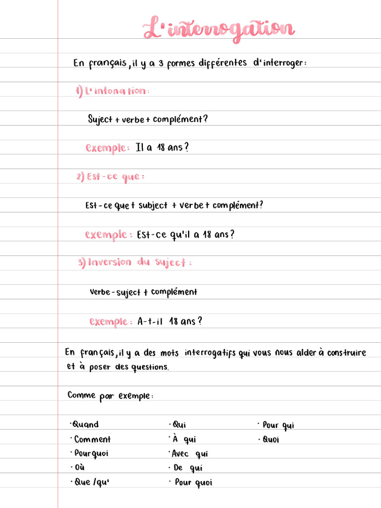 L'interrogation | PDF