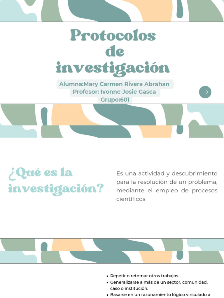 Protocolos de Investigación PDF | PDF