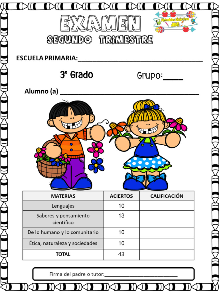 3° Jomi Examen Trim2.. | PDF