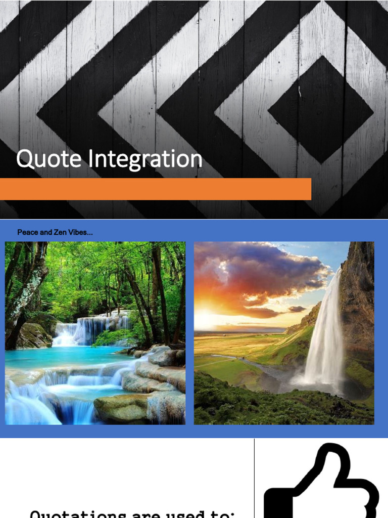 Essay Writing - Quote Integration | PDF | Ellipsis | Language Mechanics