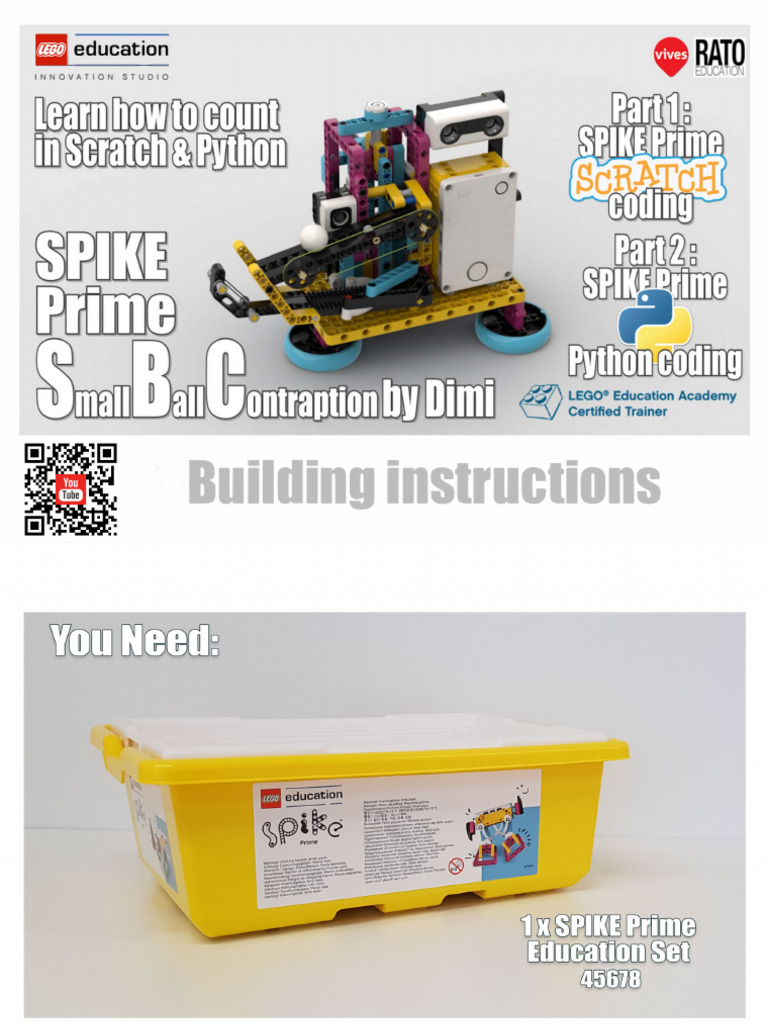LEGO SPIKE Ball Contraption Guide | PDF