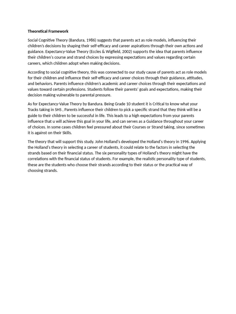 Theory Framework | PDF