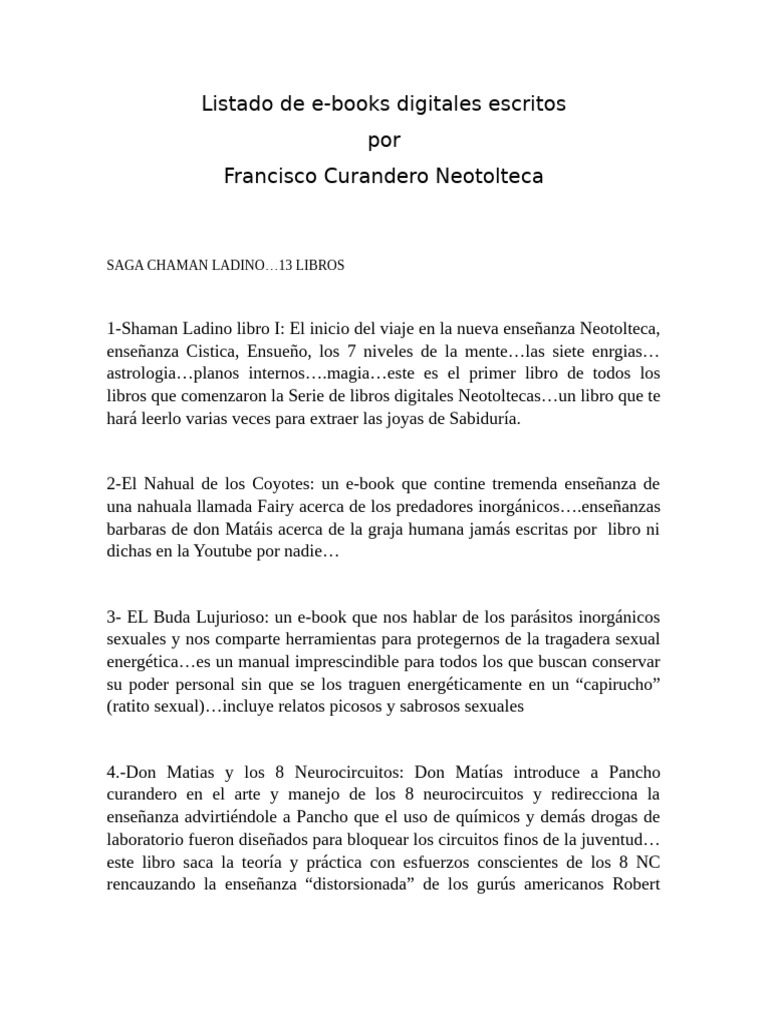 Libros Digitales A La Venta... Catalogo | PDF