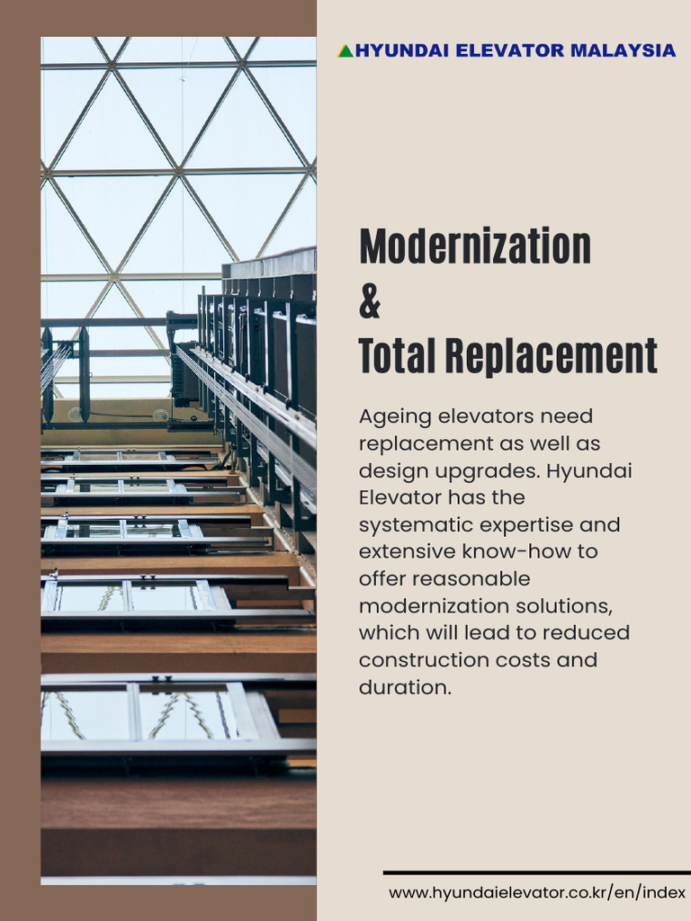 Elevator Modernization Solutions by Hyundai | PDF | Elevator | Safety
