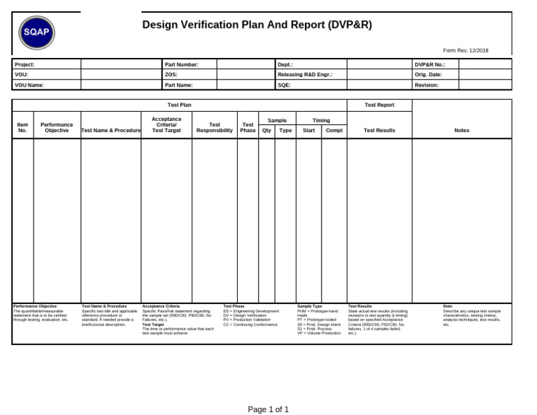 Element4-DVP&R Template | PDF