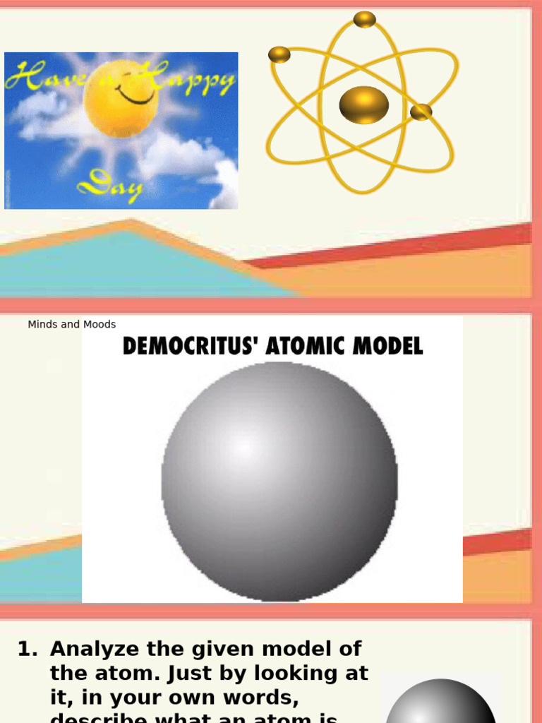 Particle Model of Atom | PDF