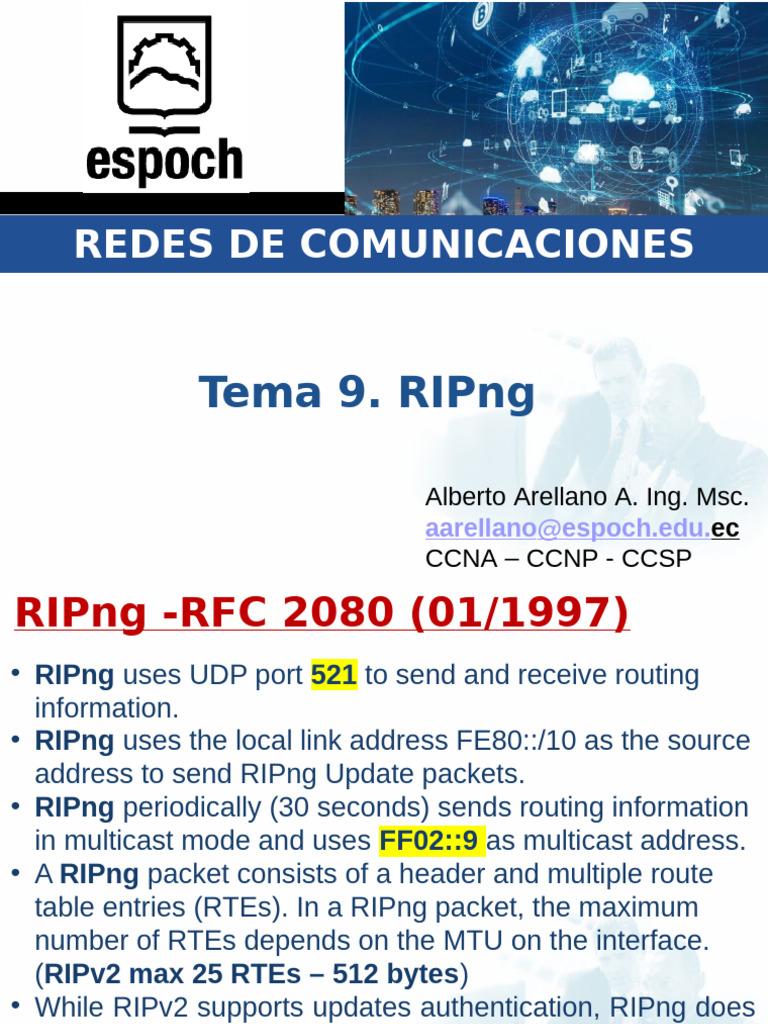Tema 8 Dynamic Routing & RIP | PDF