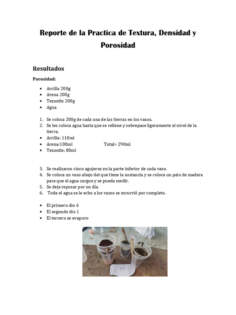 Reporte de La Practica de Textura | PDF | Ciencias de la Tierra