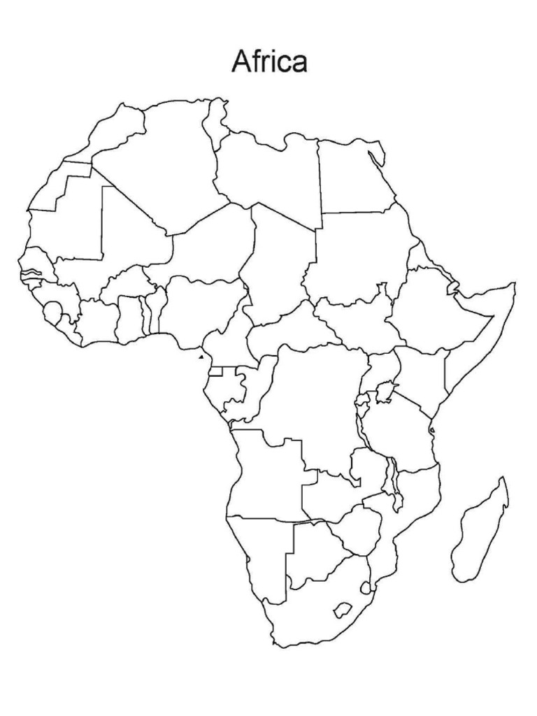 Africa+Blank+Map | PDF