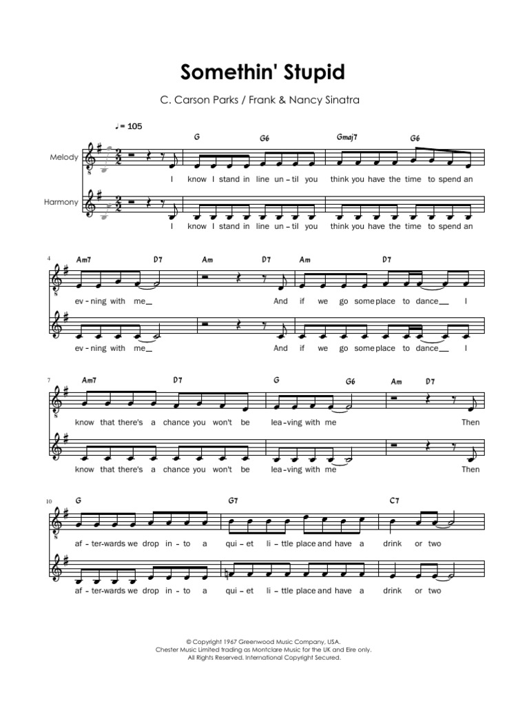 Something Stupid | PDF | Frank Sinatra | Music
