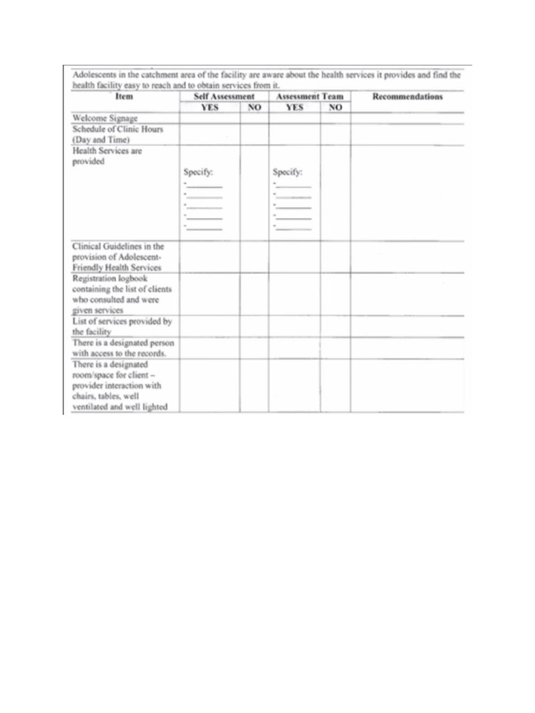 Assessment Adolescent | PDF
