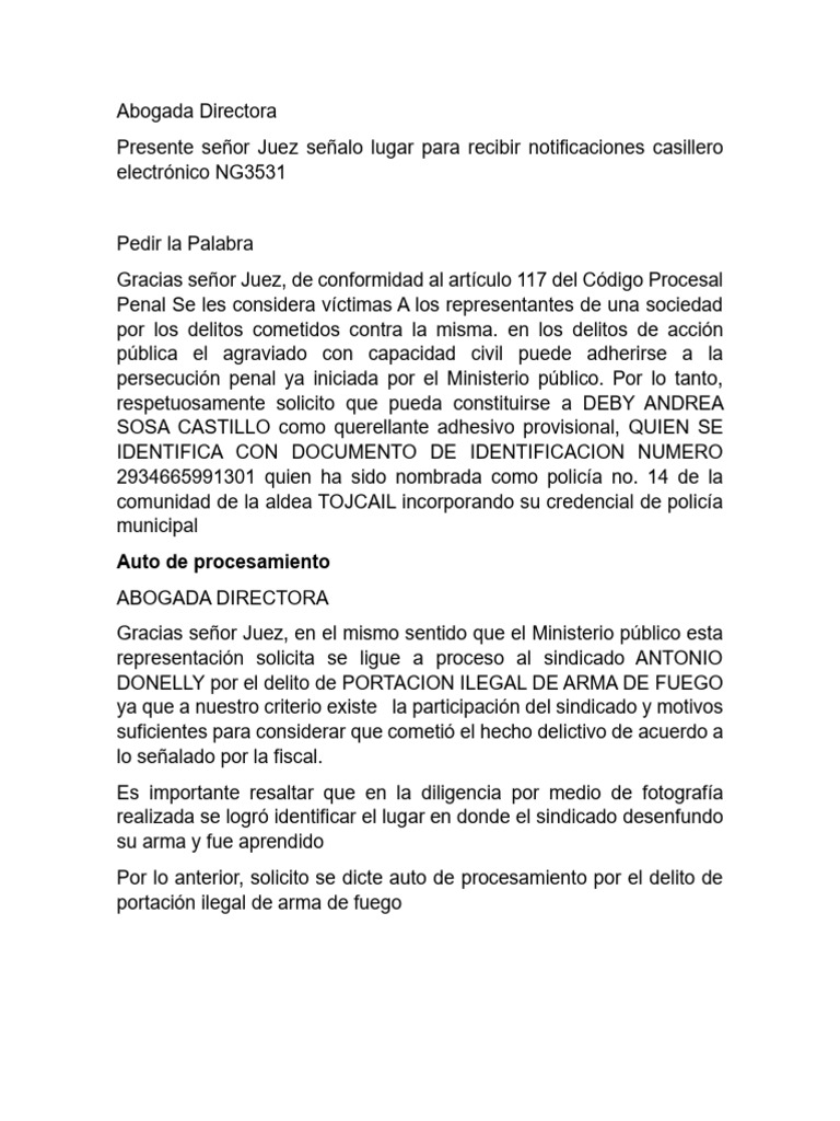 Abogada Directora | PDF