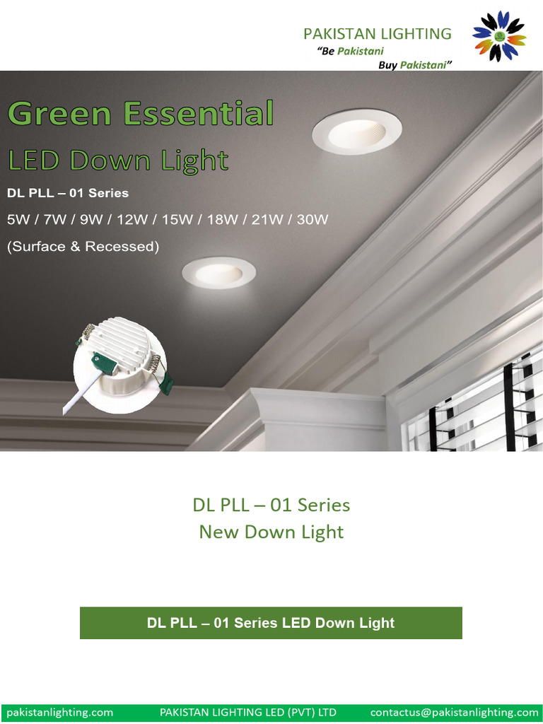 DL PLL-01 Series LED Down Lights | PDF | Manufactured Goods ...