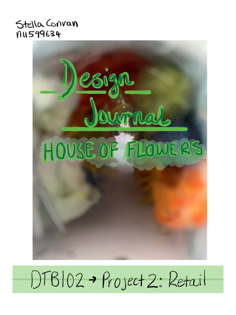 Design Journal - Project 2 (DTB102) | PDF