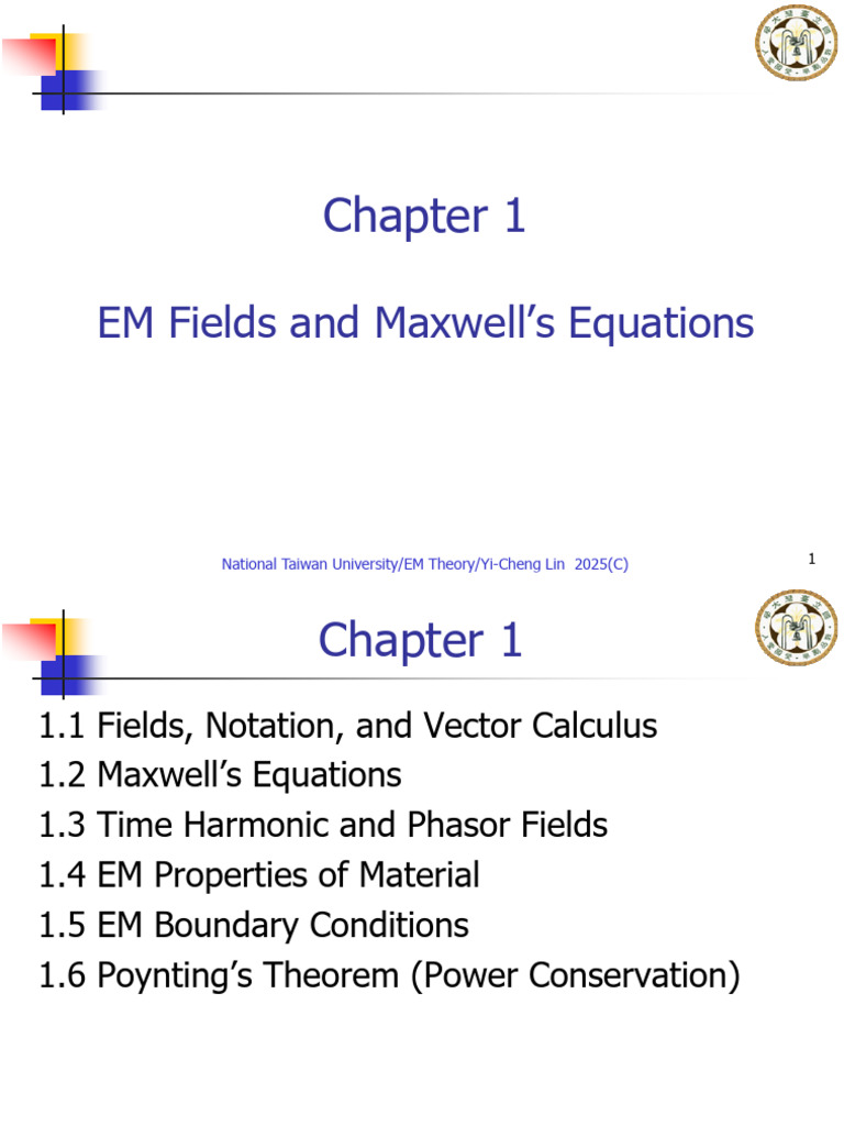 EM Theory for Advanced Students | PDF | Coordinate System | Flux