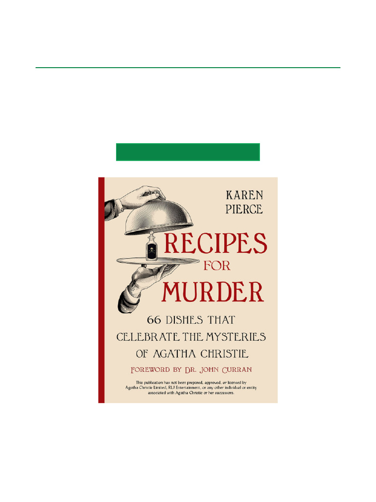 Agatha Christie-Inspired Recipes | PDF | Agatha Christie | Foods
