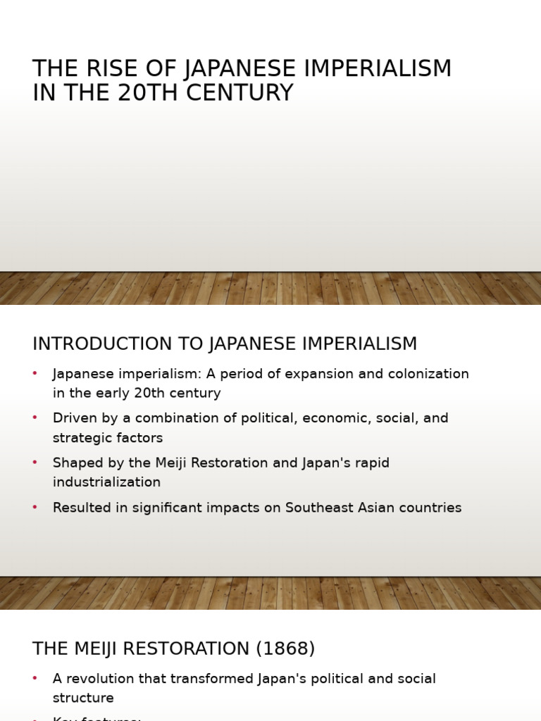 The Rise of Japanese Imperialism in The 20th Century | PDF | Empire Of ...