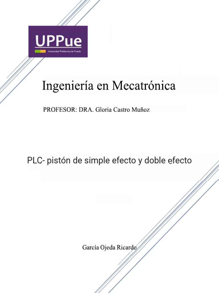 Control PLC - Pistón de Simple Efecto y Doble Efecto | PDF ...