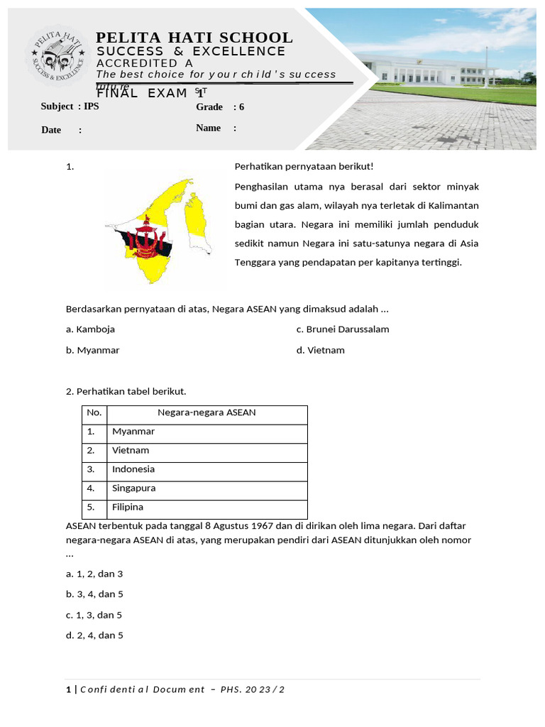 IPS - PAS 2023-2024 kelas 6 | PDF