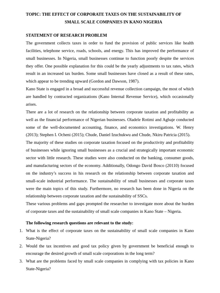 Research methodology assignment | PDF | Taxes | Sampling (Statistics)