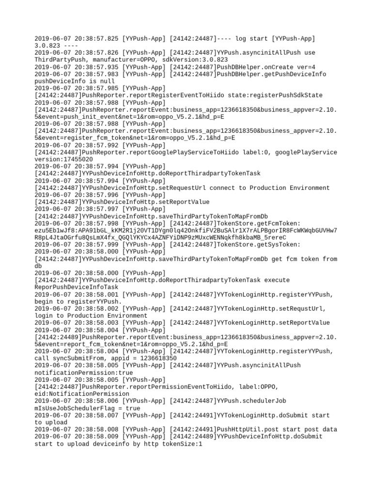 pushsvc_log | PDF | Software Engineering | Computer Programming